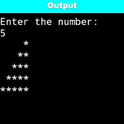 CodeForHunger Learn Coding Easily C Program To Print Half Left Side Of The Pyramid Star Pattern