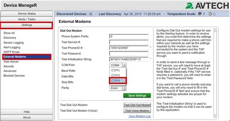 How To Check The Com Port Of Your Modem Avtech