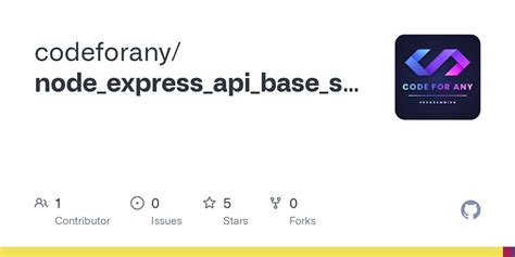 GitHub Codeforany Node Express Api Base Setup With Mysql Socket Io Connection