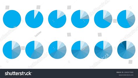 Chart Icon Segment Infographic Set Circle Stock Vector Royalty Free Shutterstock