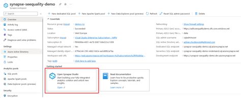connecting to azure storage from synapse analytics using private