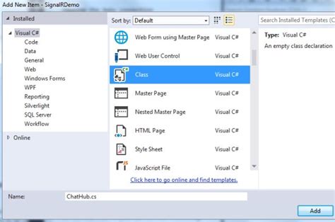 introducing asp signalr in mvc 5