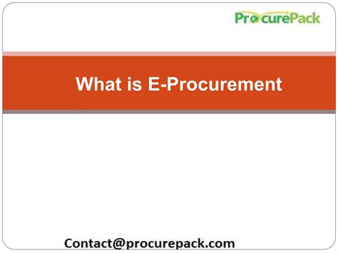 Taxonomy Of An Electronic Procurement System Pptx