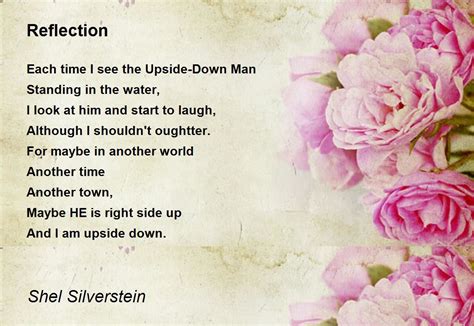 Reflection Poem By Shel Silverstein Poem Hunter