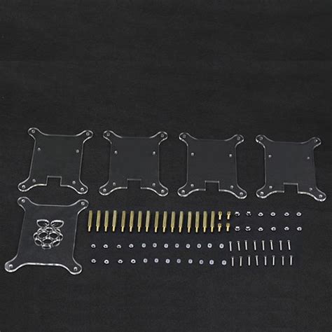stackable acrylic case for raspberry pi 4b raspberry pi case