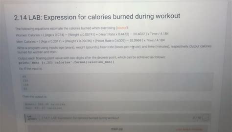 Answered In Python Code Please LAB Expression For Cal
