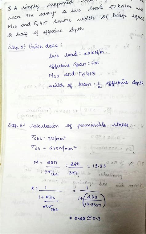 Reinforced Concrete Beam Module Calculation Of Beam Size Engineers