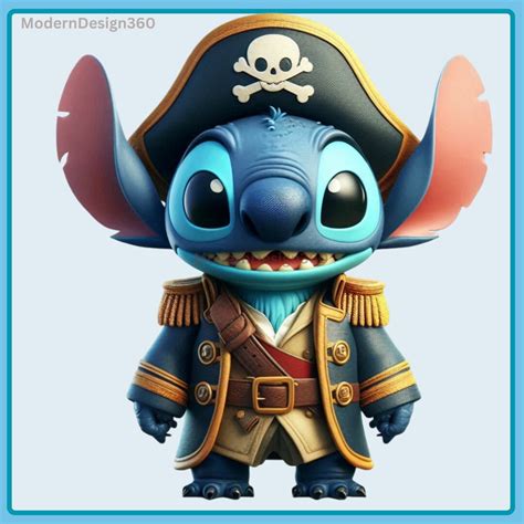 Captain Stitch Png Clipart Images Graphics And Artwork Rainbow Aesthetic Png Cute