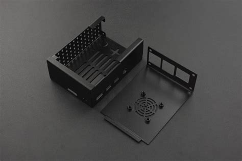 Metal Case With Heatsink And Fan For Raspberry Pi 4 B Robotshop