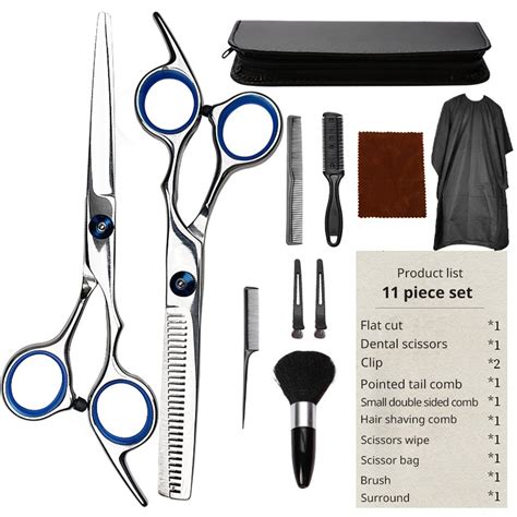 Professional Barber Hair Cutting Cut Dressing Scissor Kit Tools Set Stainless Steel Hair Cutting
