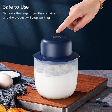 Badu Bg Електрическа бъркалка за яйца с контейнер от 1000 Ml Автоматична бъркалка за сметана