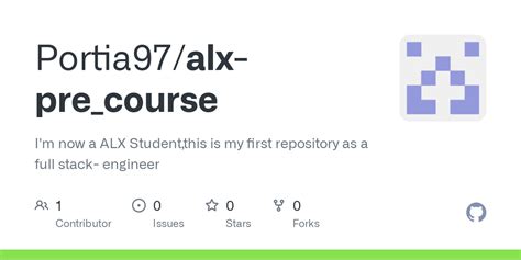 Alx Pre Course Readme Md At Master · Portia97 Alx Pre Course · Github