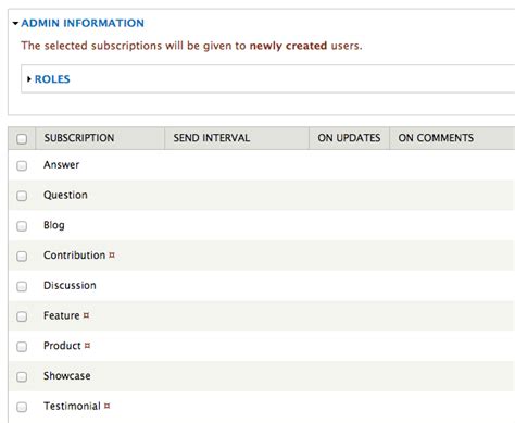 Drupal 7 Subscriptions And Notifications Adding Default Subscriptions