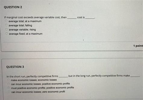 solved if marginal cost exceeds average variable cost then