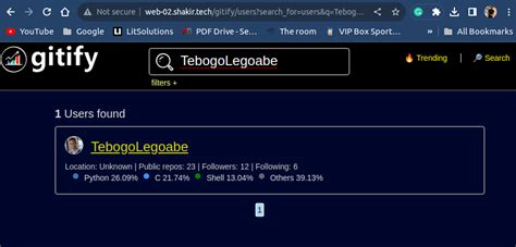 Gitify Is An Api That Retrieves Stats From Github Like The Number Of Repositories Followers