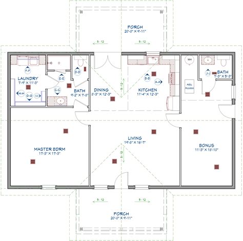 Croft Barndominium House Plan Lp 71010 Barndominiumplans