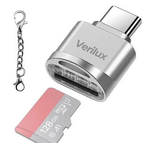 Mini Type C Micro Sd Card Reader Silver At Cell Phone Memory Card Cellphone Memory