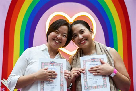 In Pictures Thailand Holds Its First Same Sex Weddings January 23
