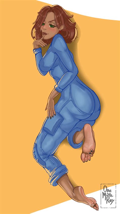 Rule 34 Arched Soles Atomis Barefoot Bethesda Softworks Black Toenails Brown Hair Clothed