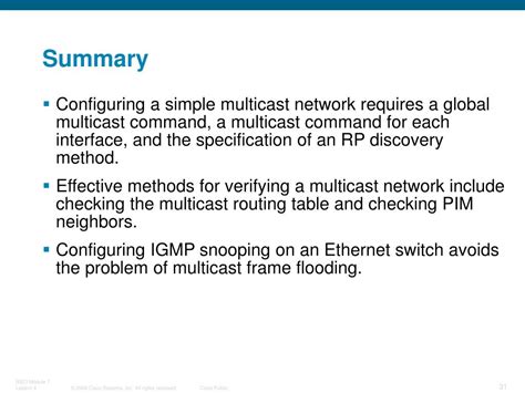 Ppt Ip Multicasting Multicast Configuration And Verification