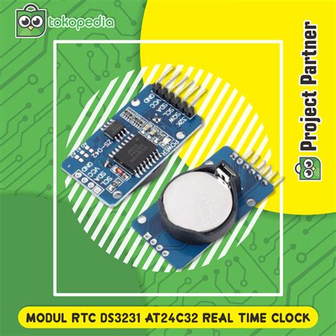 jual rtc ds3231 at24c32 real time clock modul waktu arduino uno mega
