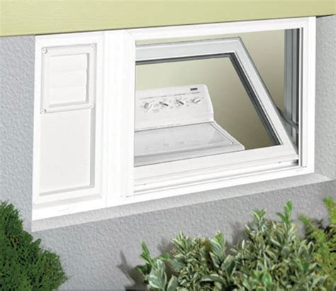 Basement Hopper Window With Dryer Vent Installation Openbasement
