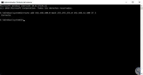 Cómo usar el comando route en Windows Solvetic