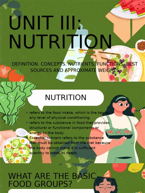 Unit Iii Nutrition Pdf Foods Wellness