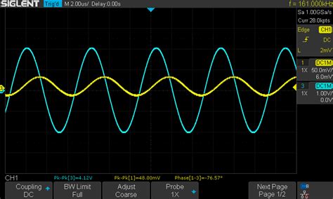 Sine Phase Difference Between The Input And Midpoint Of Voltage Divider What Can I Do About