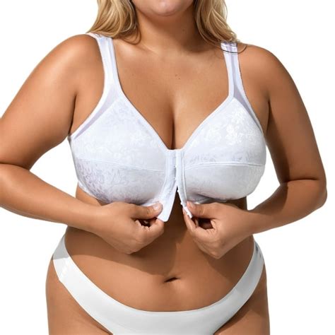 Sharicca Plus Size Bras Full Coverage Bras For Women Front Closure Non