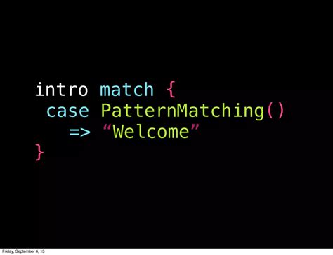 Intro To Pattern Matching In Scala Ppt