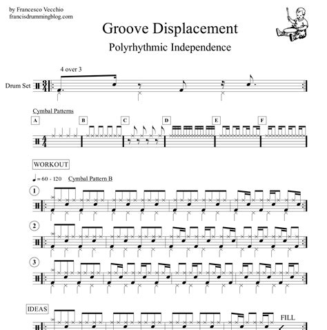 Groove Displacement Polyrhythmic Independence 4 Over 3 Francis Drumming Blog