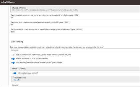 Using He With With Influxdb Grafana With Influxdb Logger Integrations Hubitat