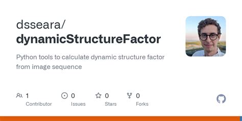 GitHub Dsseara DynamicStructureFactor Python Tools To Calculate Dynamic Structure Factor From