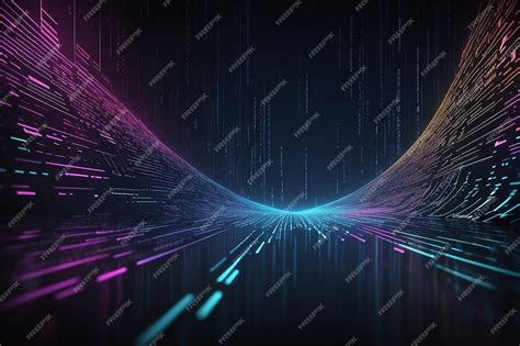premium photo binary code background digital abstract technology