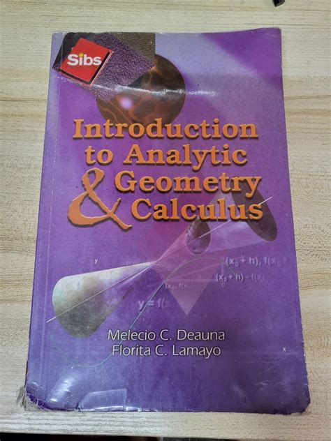 Introduction To Analytic And Geometry And Calculus Hobbies Toys Books Magazines Textbooks