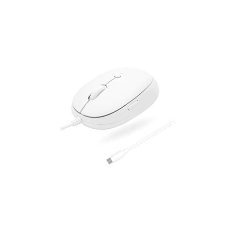 Macally 5 Button Wired Usb C Mouse White Geewiz
