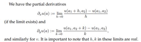 complex analysis chapter 3 complex differentiability flashcards quizlet