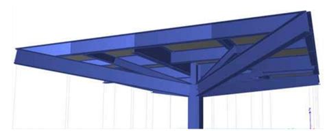 Figure 4 Mono Column Single Storey Structural System Using