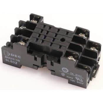 Idec Relays Electrical Relay Double Pole Standard Din Rail Mount Socket 10 HD Supply