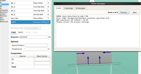 Boundary Condition Error For Dem Simulation Mfix Netl Flow Science