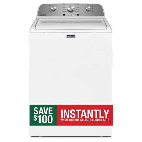 Maytag 45 Cu Ft Top Load Washer In White Mvw4505mw The Home Depot