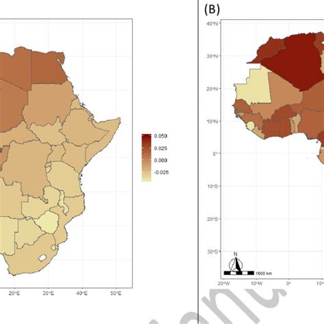 Structured A And Unstructured B Spatial Effects For The Mean Of