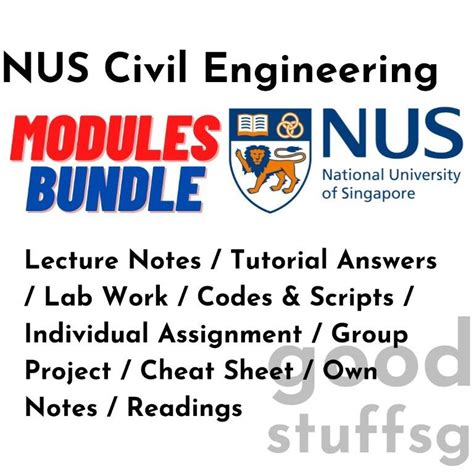 Nus Civil Engineering Notes Hobbies And Toys Books And Magazines