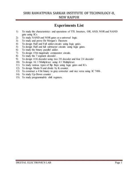 Computer Organization And Architecture Lab Manual Pdf Programming