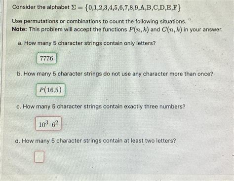solved consider the alphabet