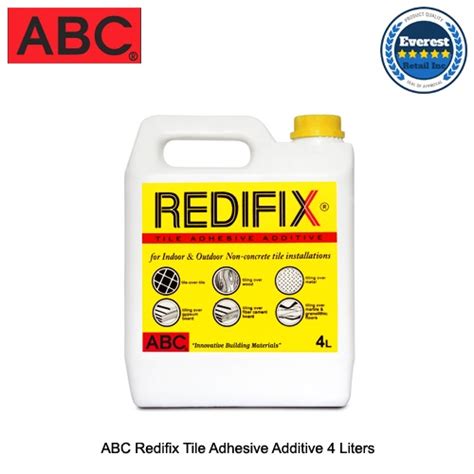 abc redifix tile adhesive additive modifier 4 liters shopee philippines