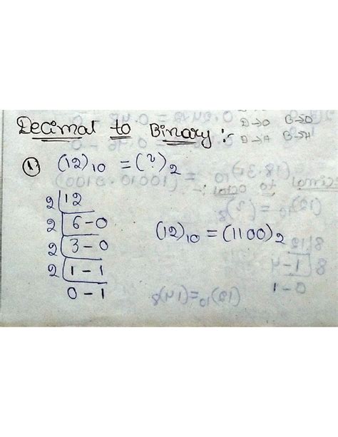 Solution Conversion Of One Number System To Another Number System