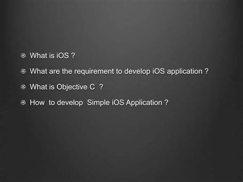Ios Development Introduction Ppt
