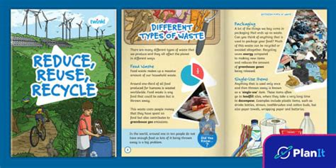Science Reduce Reuse Recycle EBook Teacher Made